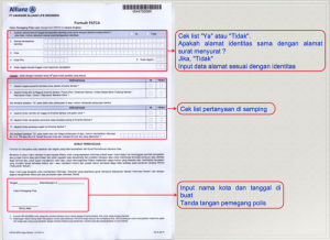 Cara Mengisi Formulir SPAJ Allianz - Asuransi Allianz